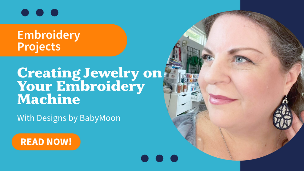 Using Lace Embroidery to Make Jewelry – Grome's Sewing Machine Company